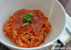 EASY Risotto with Marinara Sauce - 2 Sisters Recipes by Anna and Liz