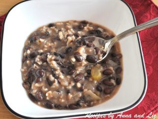 Black Bean and Rice Soup - 2 Sisters Recipes by Anna and Liz