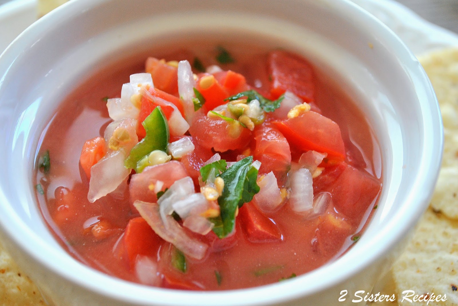 Simple and Easy Spicy Salsa - 2 Sisters Recipes by Anna and Liz