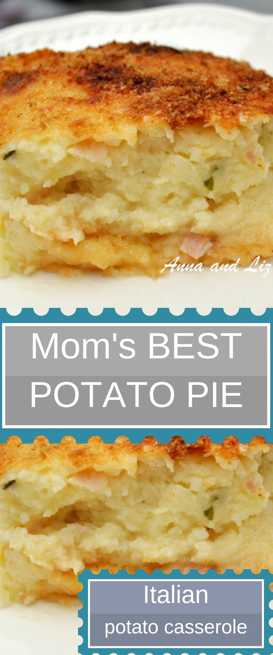 Moms Best Mashed Potato Pie - 2 Sisters Recipes by Anna and Liz