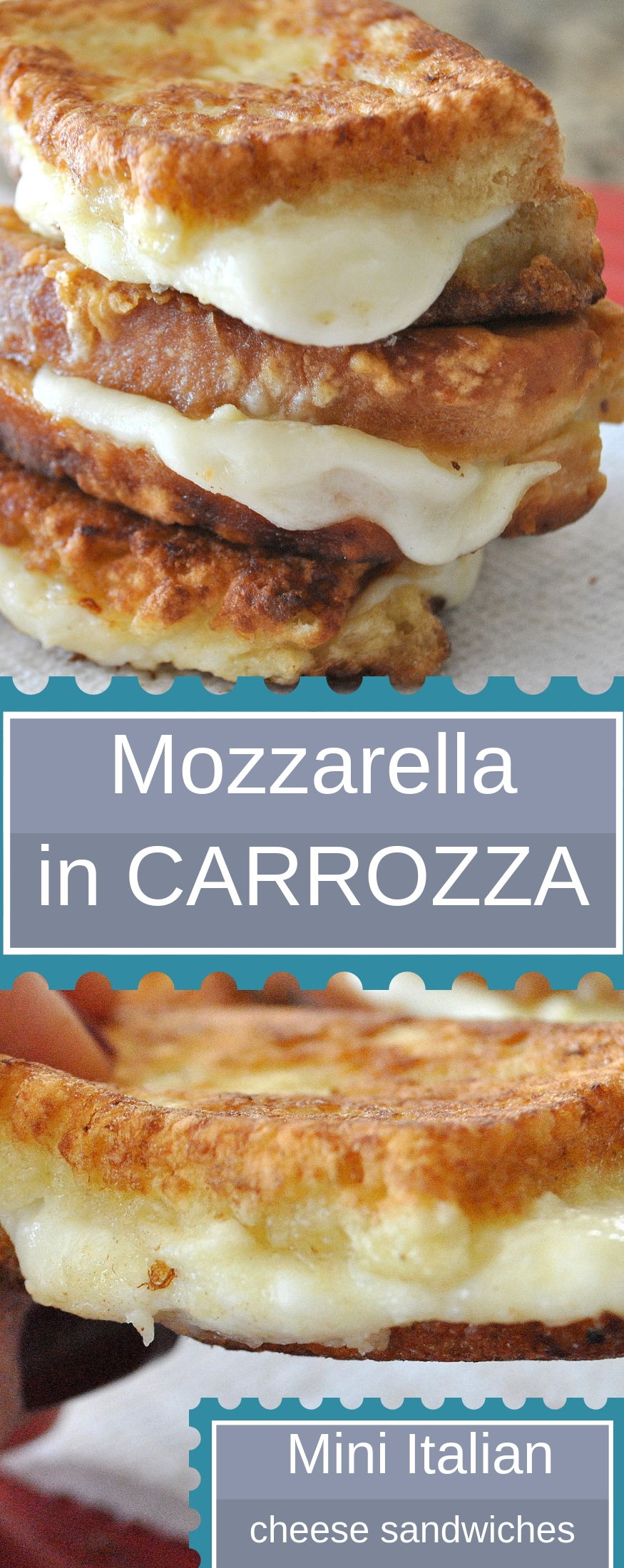 Mozzarella in Carrozza (Italian Fried Cheese Sandwich) - 2 Sisters ...