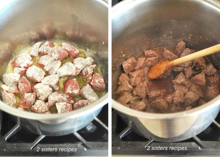 Beef Stew in Half the Time! Served with Rice - 2 Sisters Recipes by ...