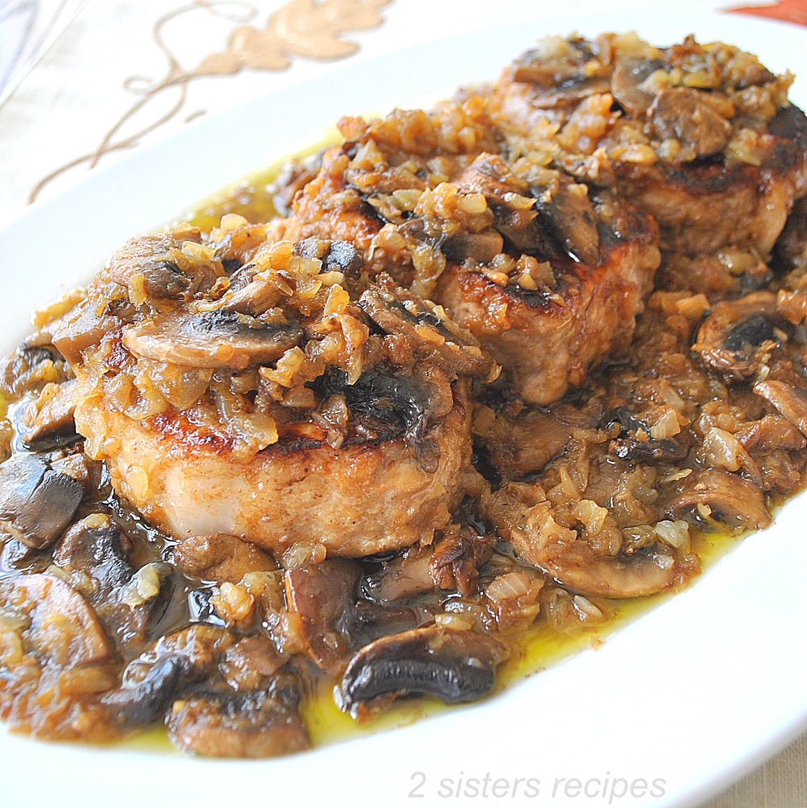 Classic Pork Chop Marsala - 2 Sisters Recipes by Anna and Liz