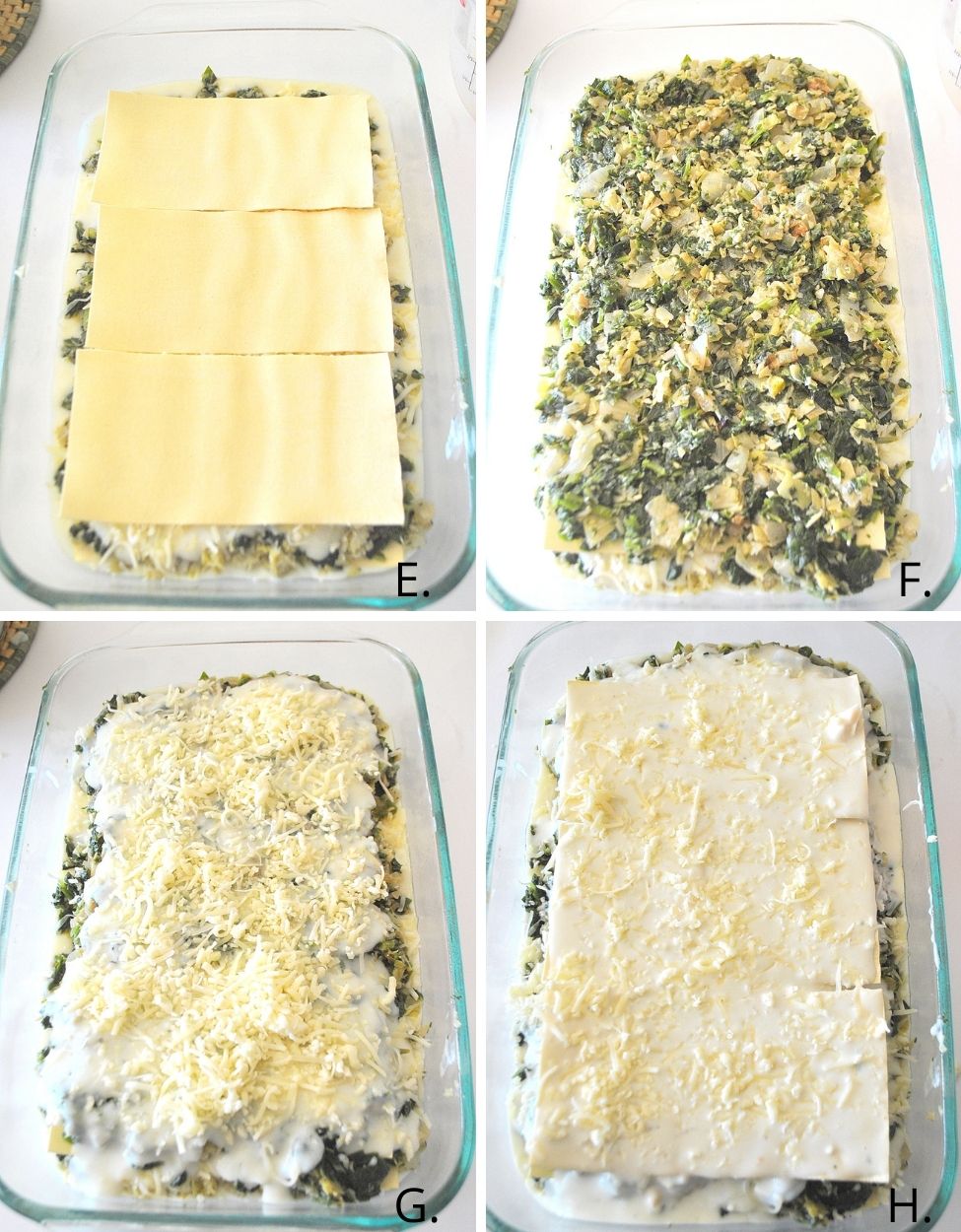 Spinach and Artichoke Lasagna - 2 Sisters Recipes by Anna and Liz