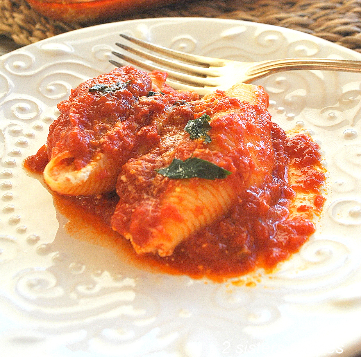 Easy Stuffed Shells - 2 Sisters Recipes by Anna and Liz