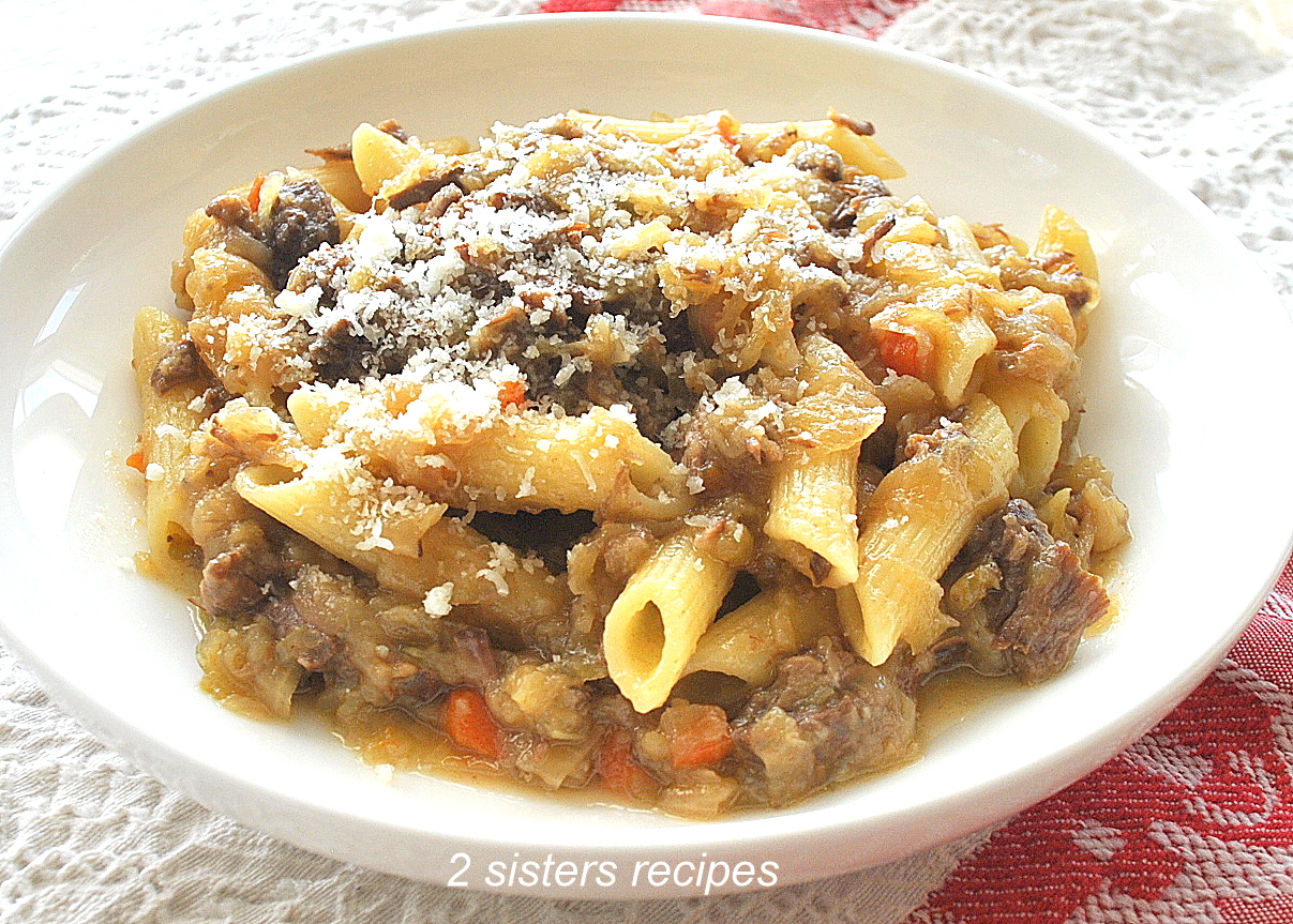 Pasta with Genovese Sauce (Pasta alla Genovese) - 2 Sisters Recipes by ...