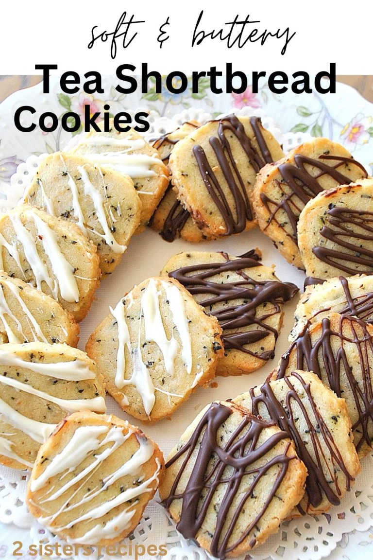 Tea Shortbread Cookies (Jasmine Tea) - 2 Sisters Recipes by Anna and Liz