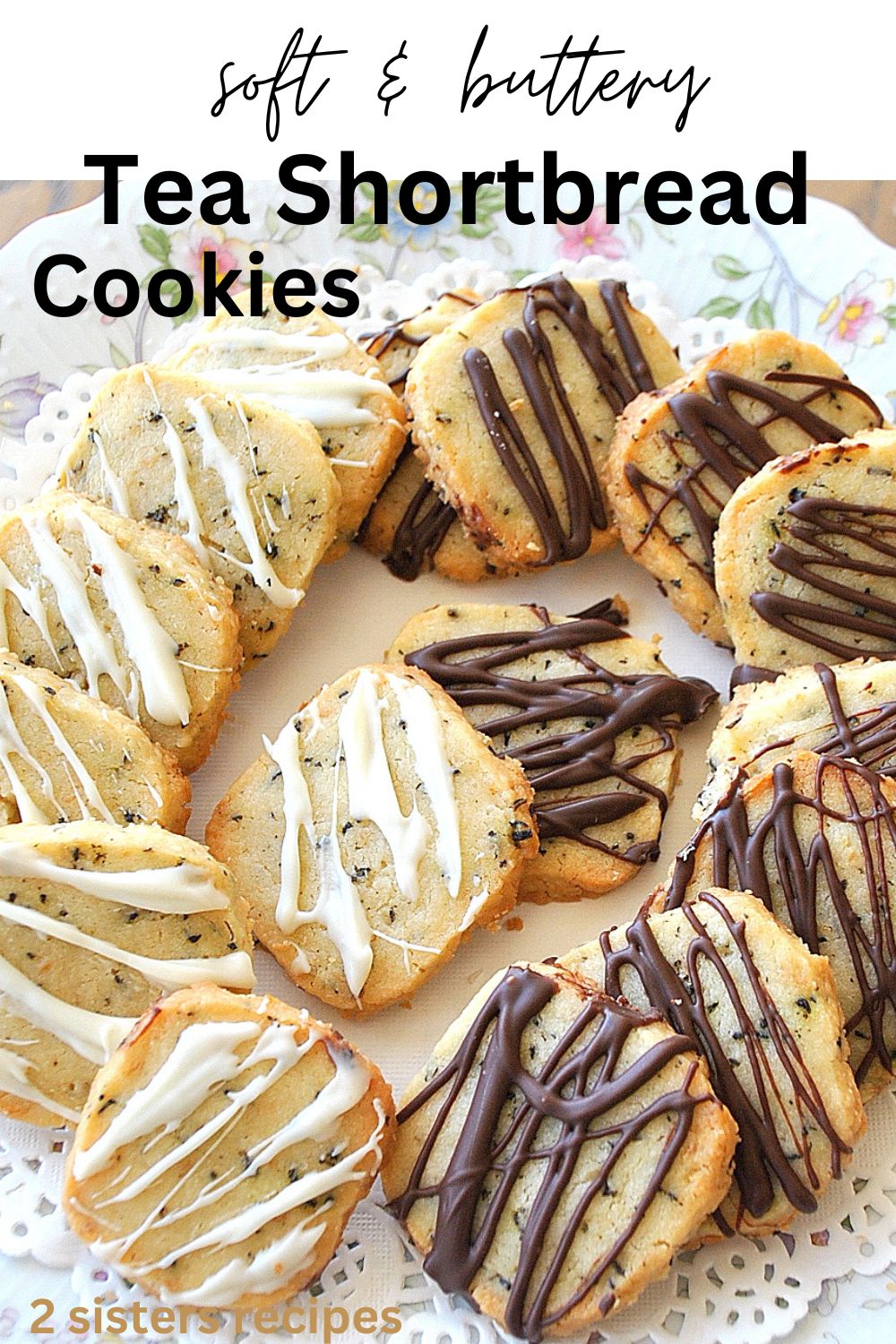 Tea Shortbread Cookies (Jasmine Tea) - 2 Sisters Recipes by Anna and Liz