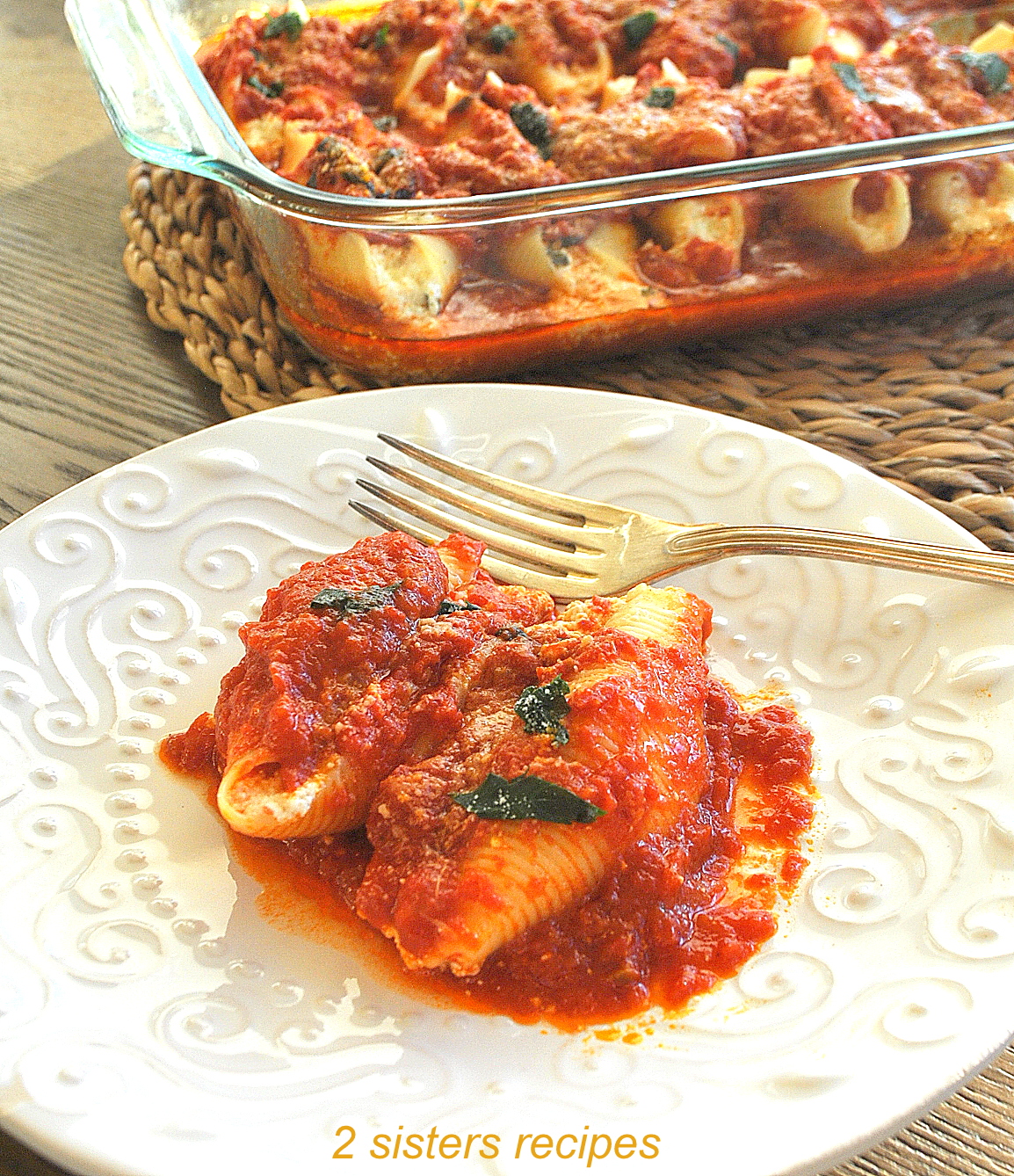 Easy Stuffed Shells - 2 Sisters Recipes by Anna and Liz