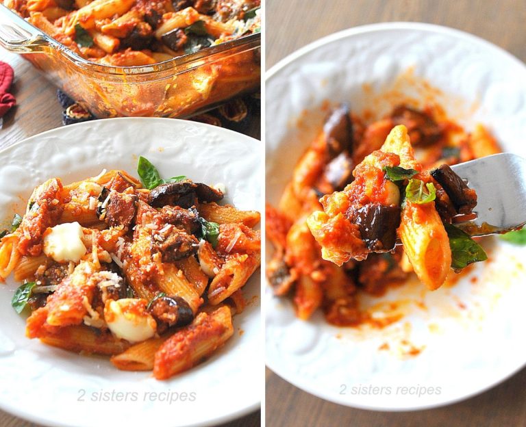 Pasta Alla Nonna (with eggplant) - 2 Sisters Recipes by Anna and Liz
