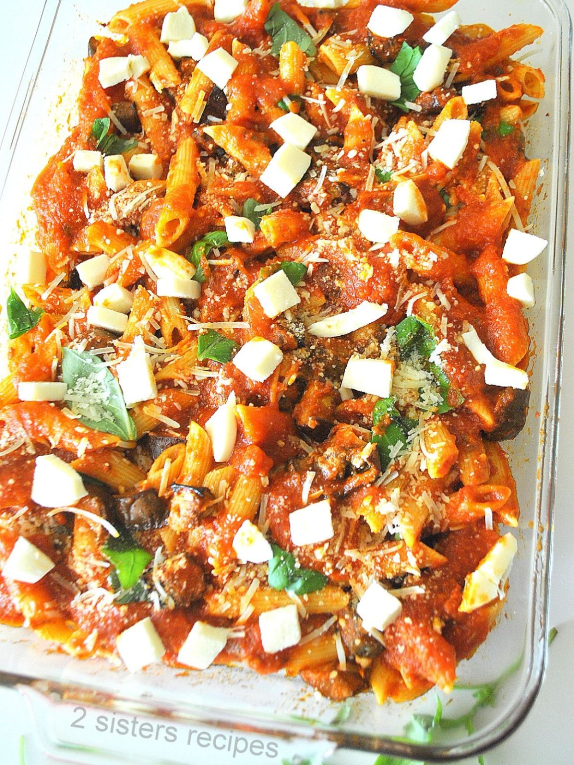 Pasta Alla Nonna (with eggplant) - 2 Sisters Recipes by Anna and Liz