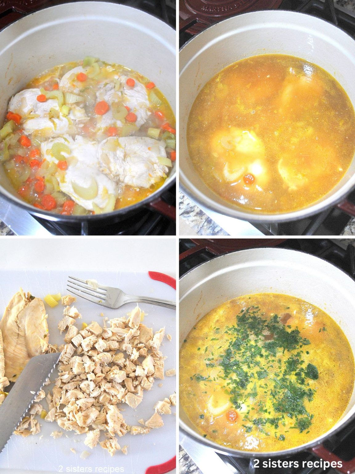 Homemade Chicken Soup Recipe - 2 Sisters Recipes by Anna and Liz